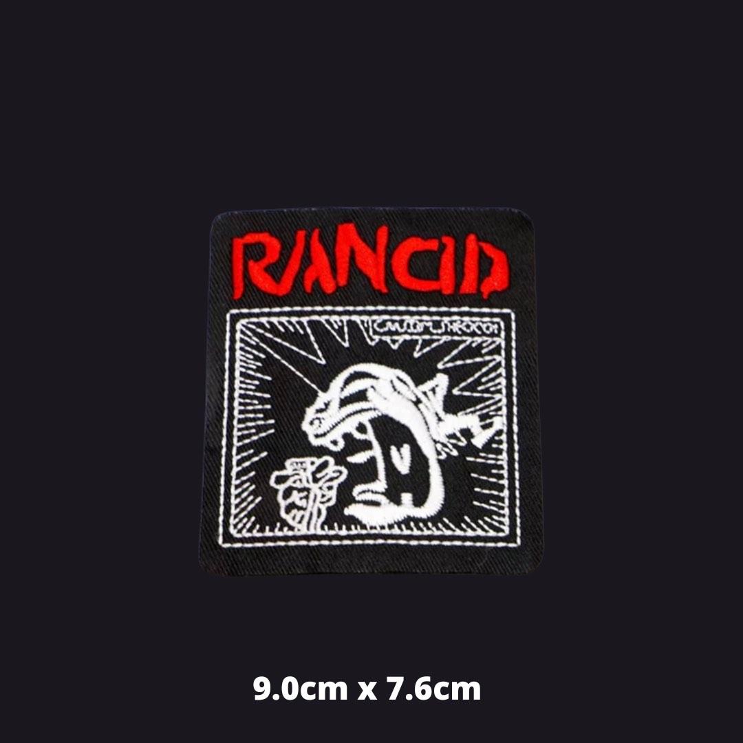 (Patch) Rancid American Punk Screaming Logo Black Red Classic Style ...