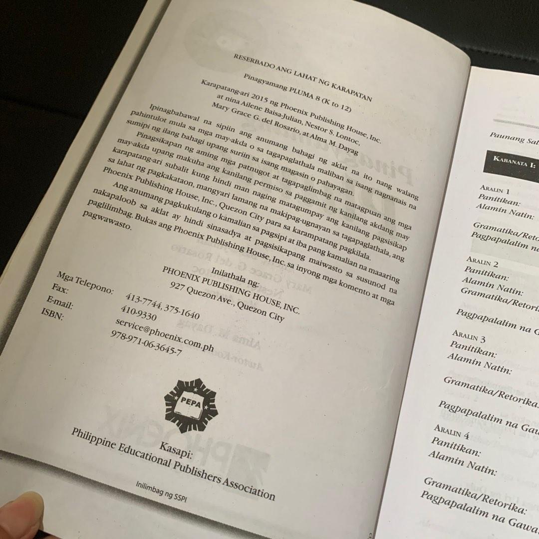 Pinagyamang Pluma 8, Hobbies & Toys, Books & Magazines, Textbooks on ...