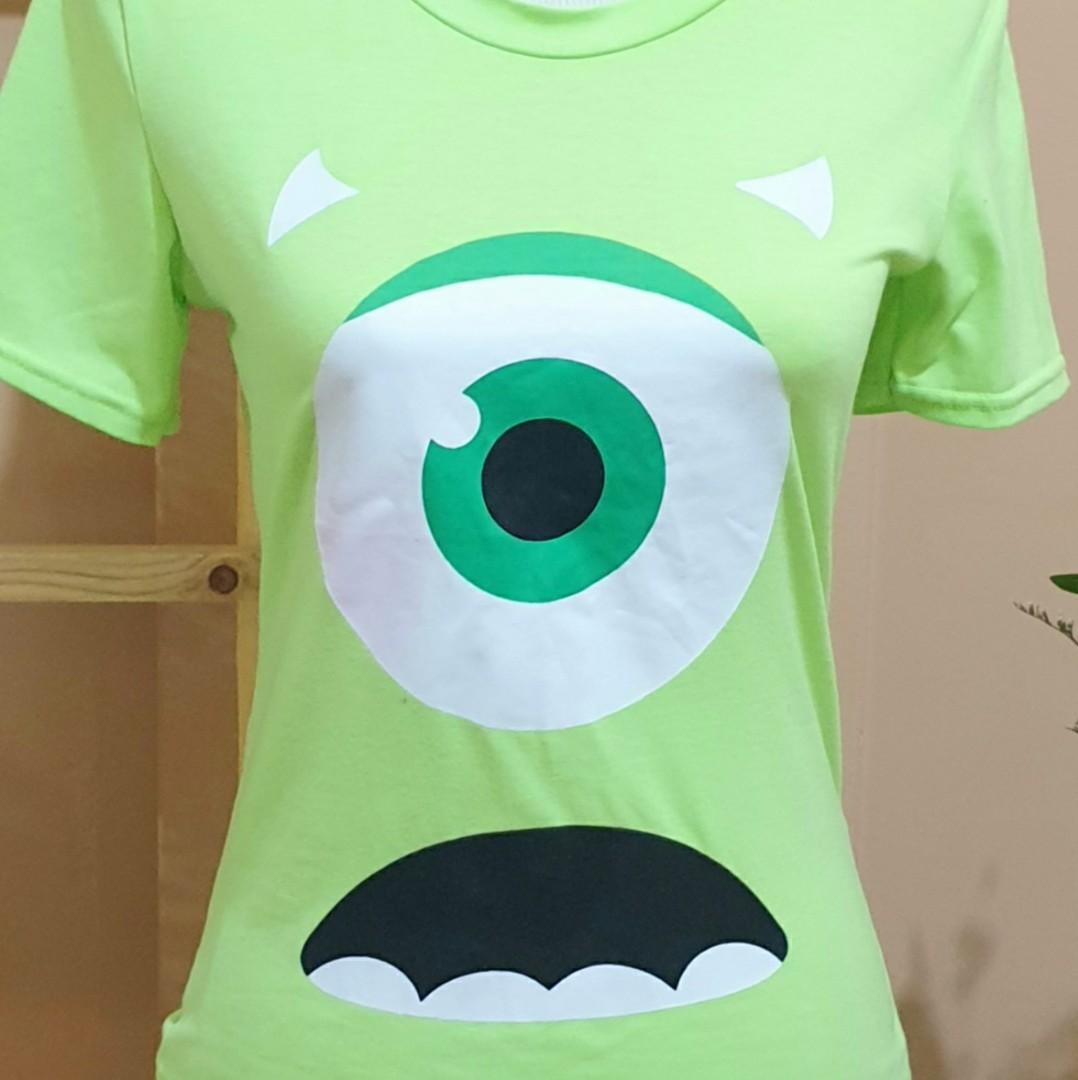 Pixar Monster Inc. Mike Wazowski small tshirt green eye shirt preloved ...