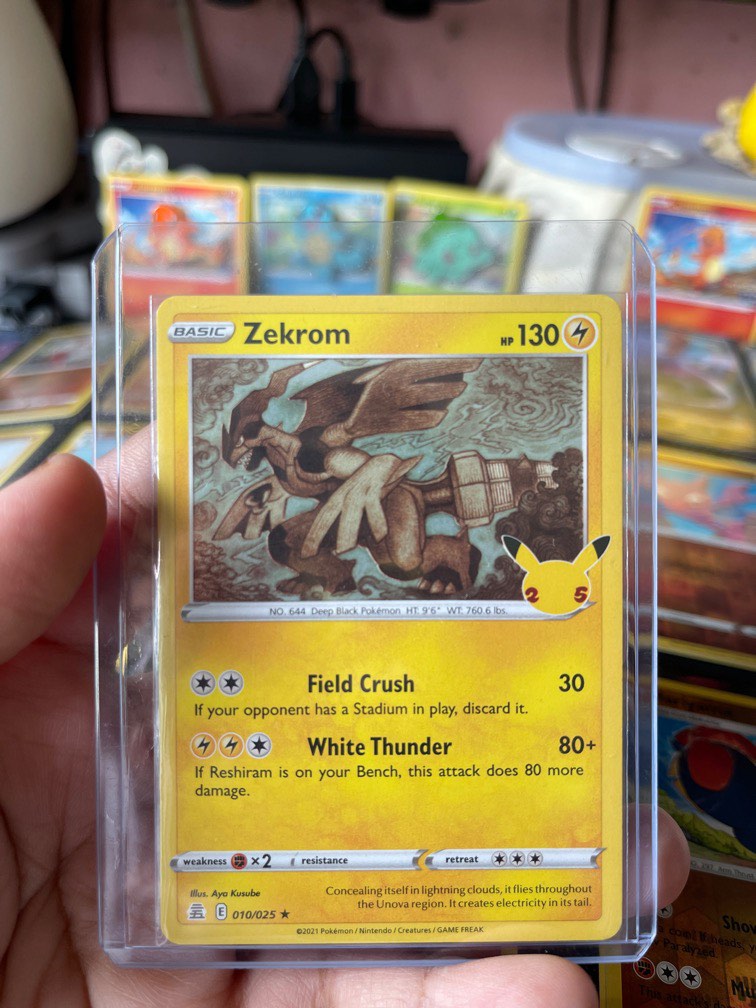 Pokemon 25th Celebration Zekrom, Hobbies & Toys, Toys & Games on Carousell