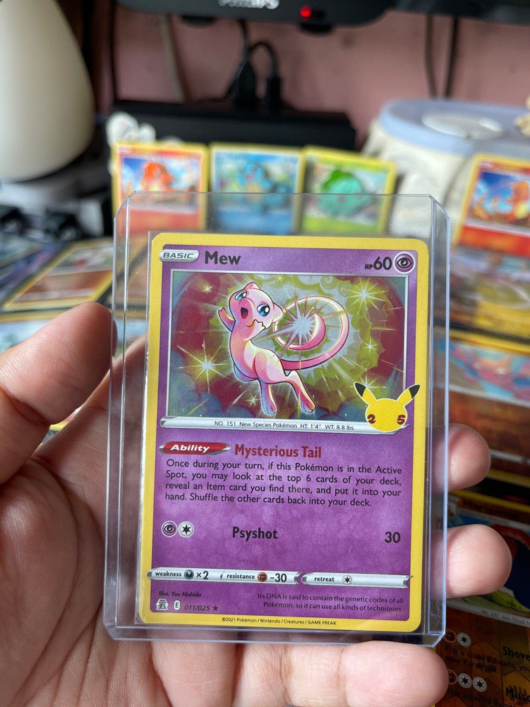Pokemon 25th Celebrations Mew, Hobbies & Toys, Toys & Games on Carousell