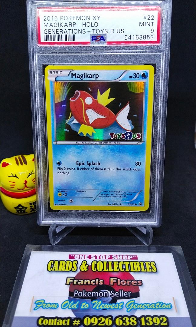 Pokemon GRADED Card - PSA 9: MAGIKARP #22 - HOLO (XY GENERATIONS (TOYS ...