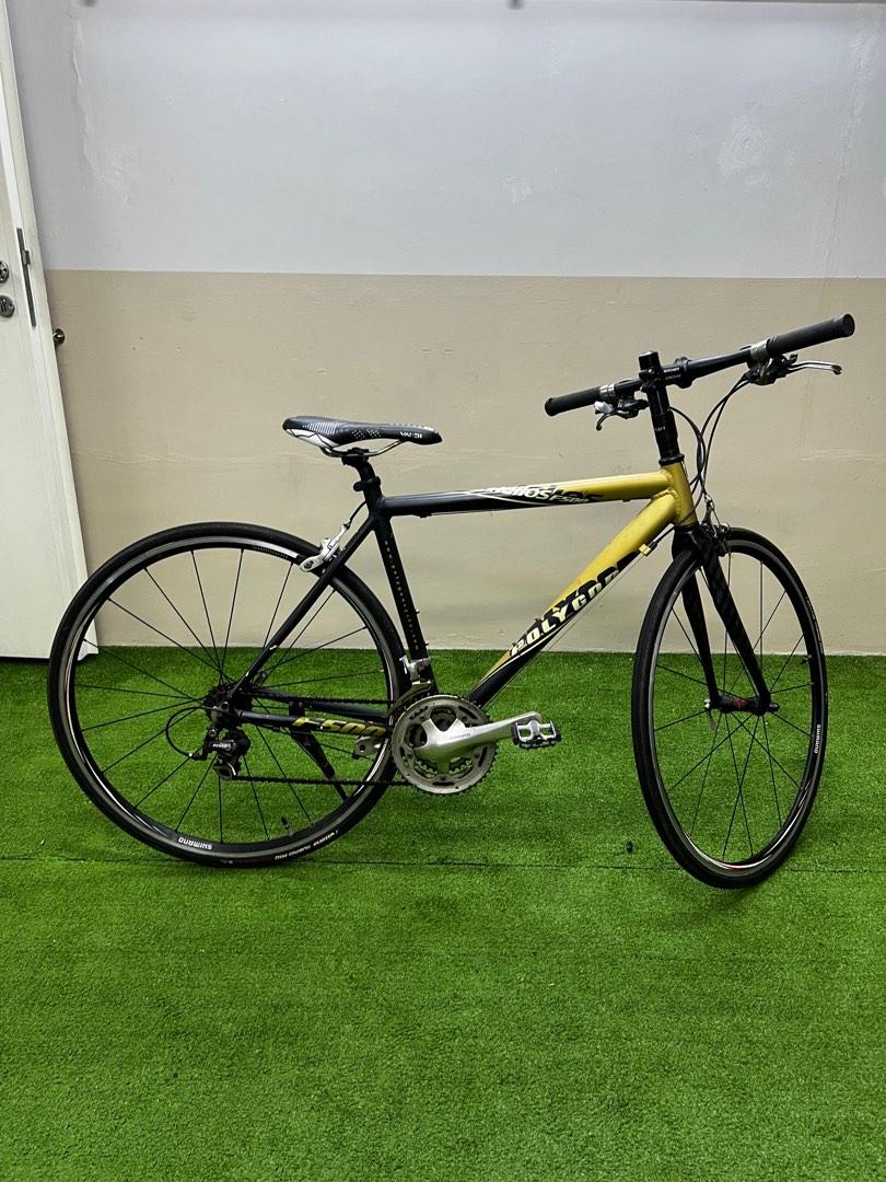 Polygon Helios F500 with carbon fork hybrid road bike mtb bicycle ...