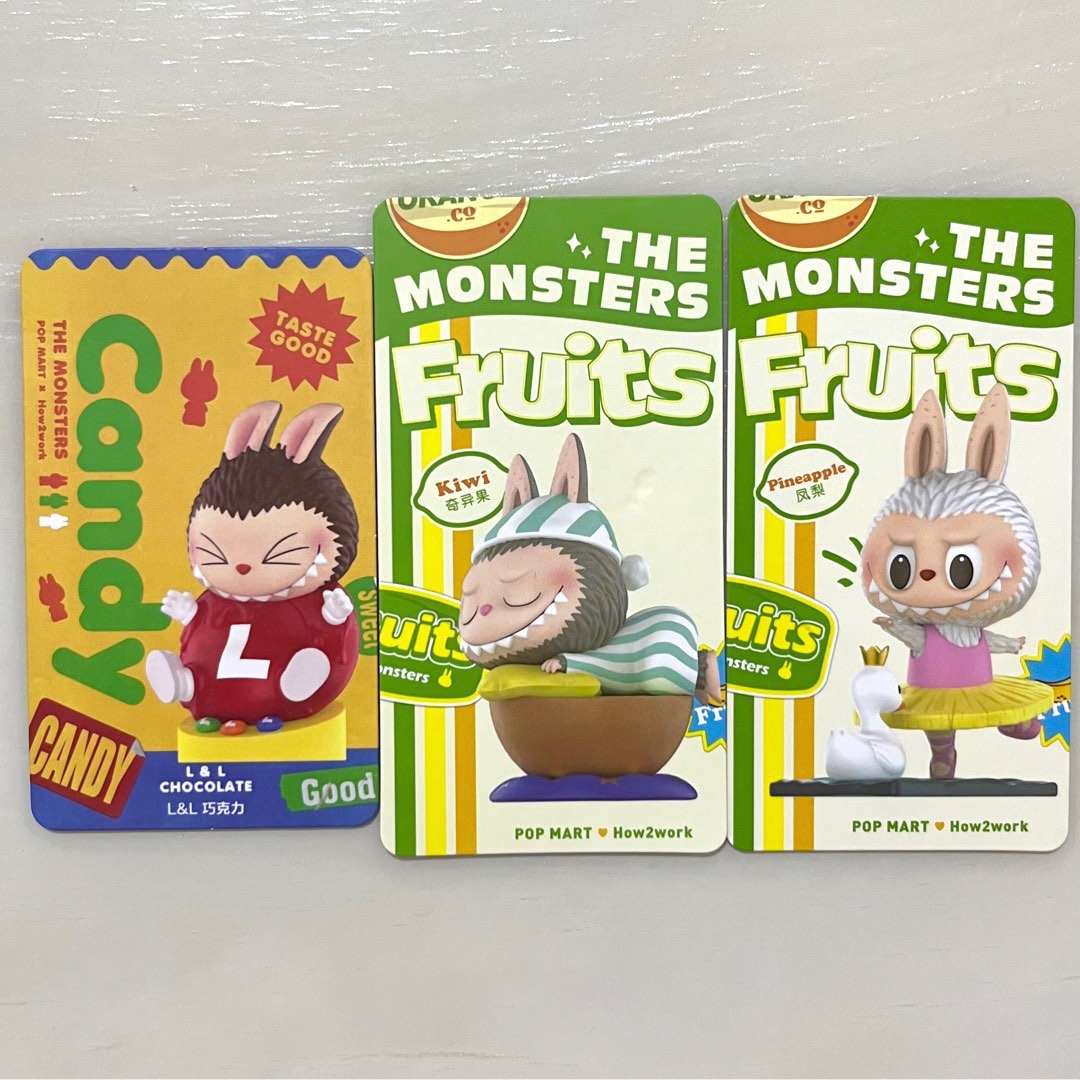 Popmart The Monsters Candy Labubu L&L Chocolate, Fruits, Hobbies & Toys ...