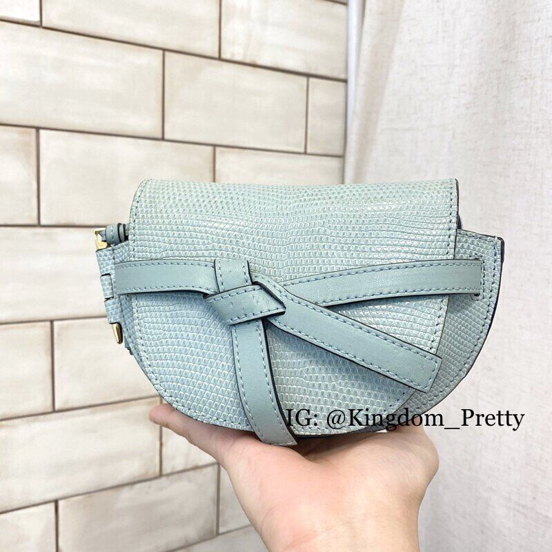 Pre-order Loewe Limited Edition Mini Gate Bag with Ribbon Python ...