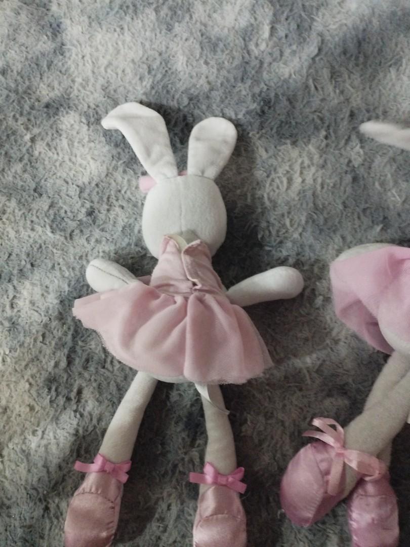 Rabbit soft toy dancing ballerina ballet rabbit toy, Hobbies & Toys ...