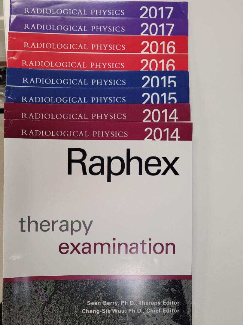 Raphex Examination 2014-2017 (Therapy ＆ Diagnostic) with answers, 興趣及遊戲 ...