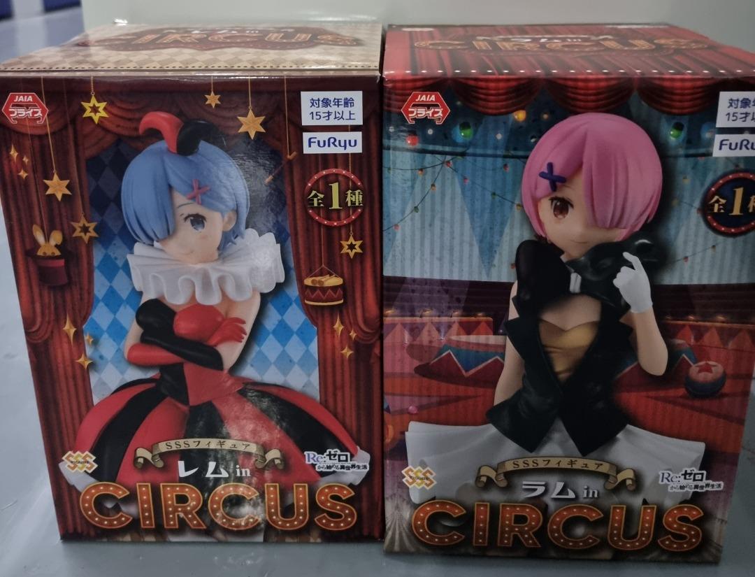Re:Zero Rem and Ram in Circus SSS Figure 21 cm, Hobbies & Toys, Toys ...