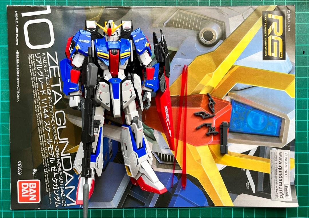 RG 10 Zeta Gundam 素組, 興趣及遊戲, 玩具 & 遊戲類 - Carousell