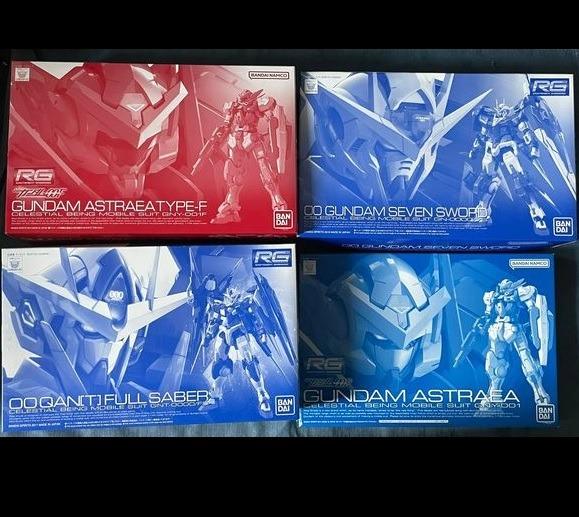RG Astraea Gundam Type-F & Astraea Gundam Part Set & Gundam 00 Seven ...