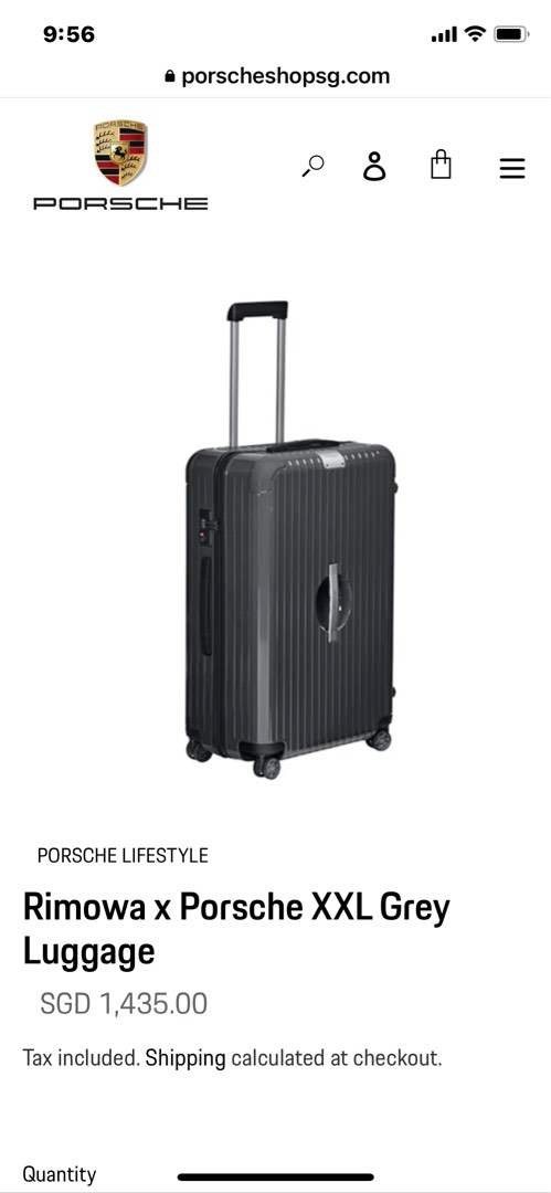 Rimowa x Porsche XXL Luggage, Hobbies & Toys, Travel, Luggage on Carousell