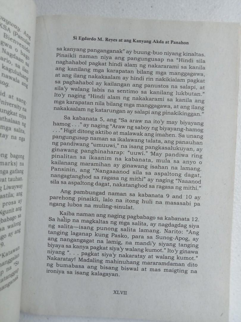 SA MGA KUKO NG LIWANAG- IKALAWANG EDISYON: EDGARDO M. REYES, Hobbies ...