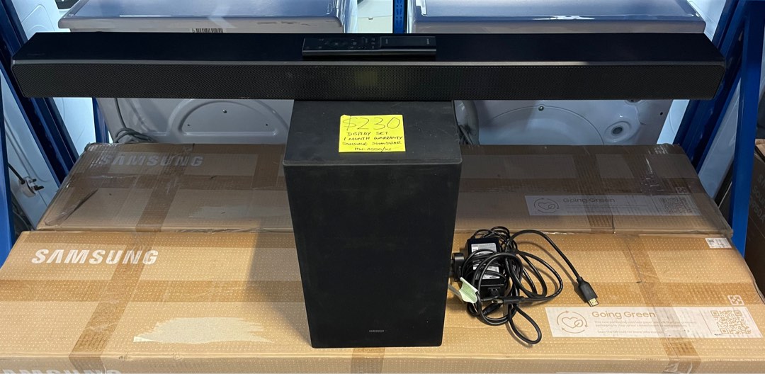 SAMSUNG HW-A550/XS 2.1 CH SOUNDBAR DOLBY DIGITAL/DTS VIRTUAL:X Display ...
