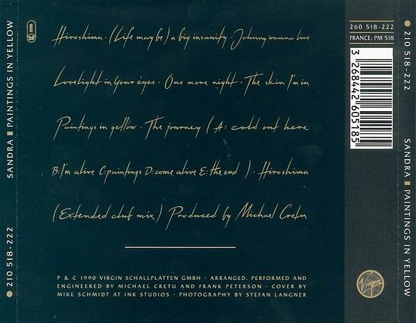 Sandra PAINTINGS IN YELLOW CDR, Hobbies & Toys, Music & Media, CDs ...