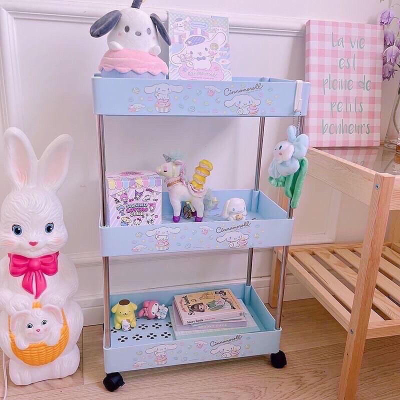 Sanrio Hello Kitty Cinnamoroll My Melody Kawaii Utility Cart, Furniture ...
