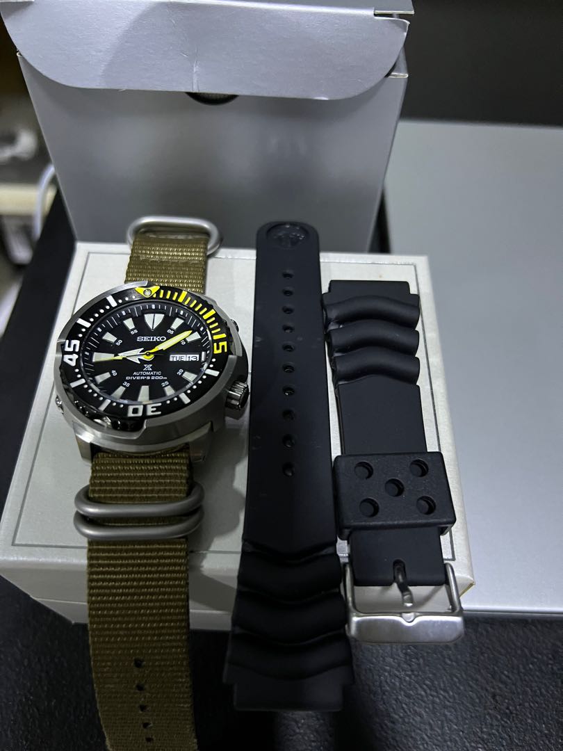 Seiko Baby Tuna Yellow fin, Luxury, Watches on Carousell