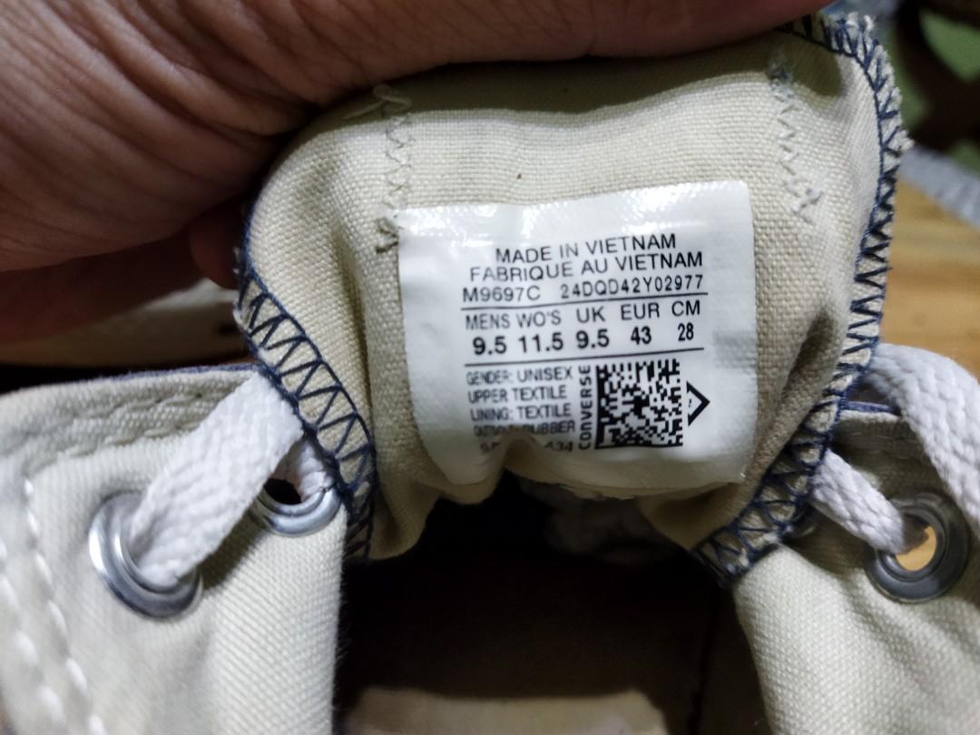 Sepatu second Converse CTAS low size 43 tempur original, Fesyen Pria ...