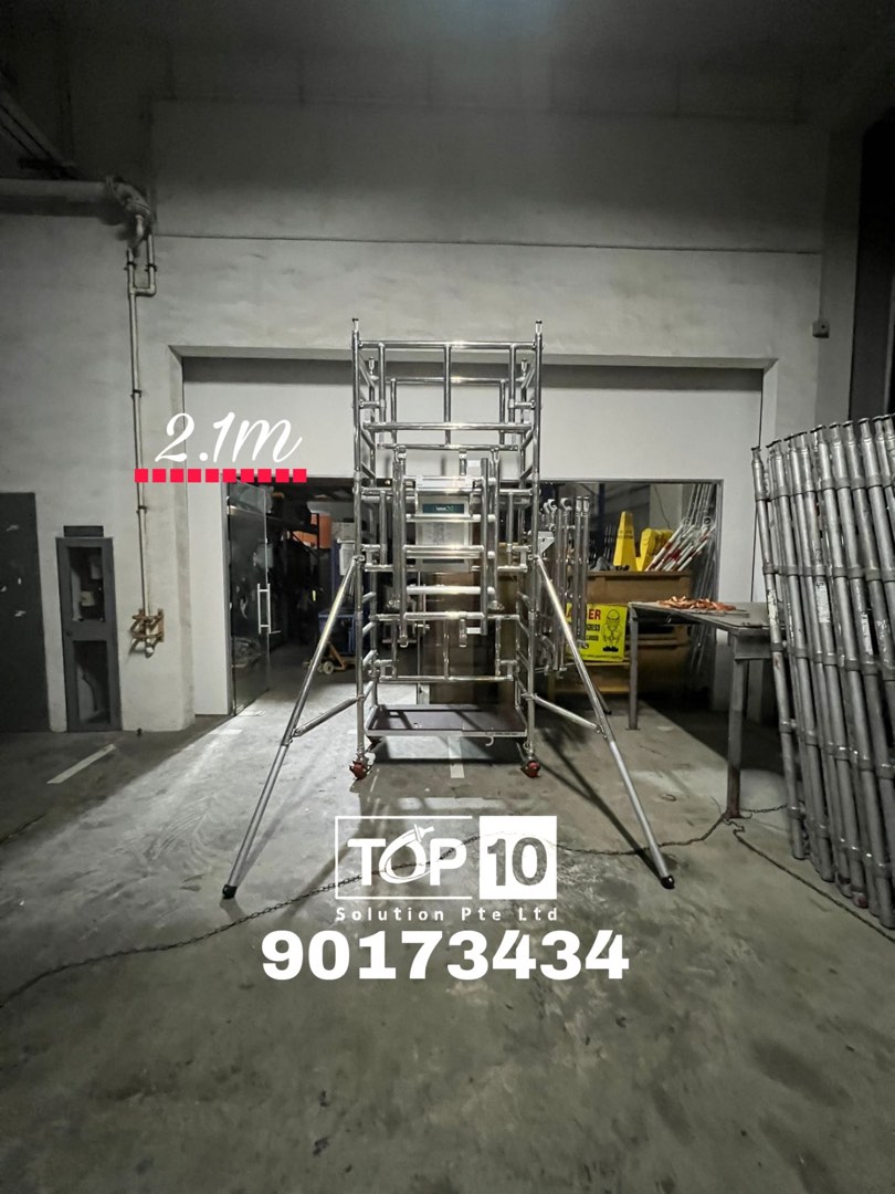 Rent & Self collect Euro one single-men tower scaffold. 2.1m to 4.1m ...