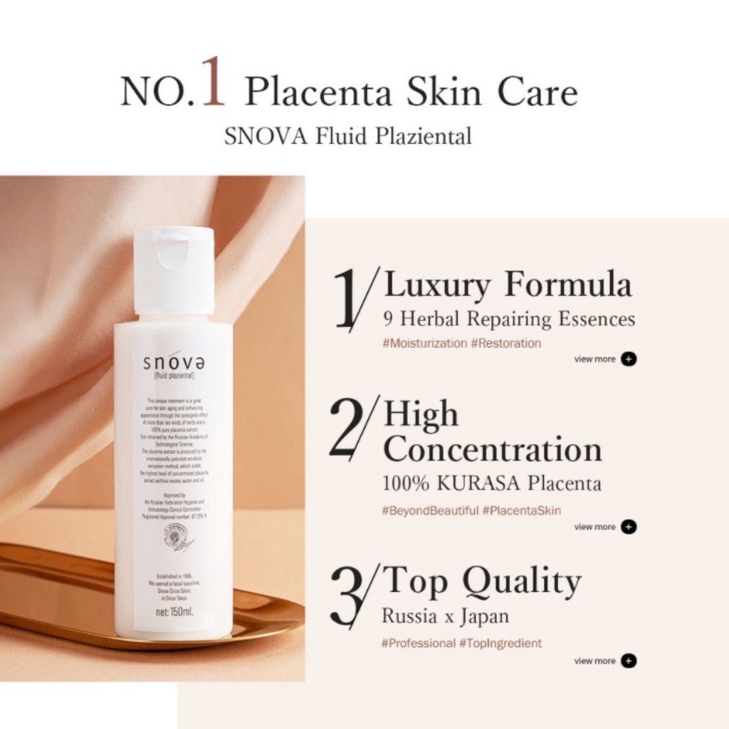 Snova Fluid Plaziental (100% authentic), Beauty & Personal Care, Face ...