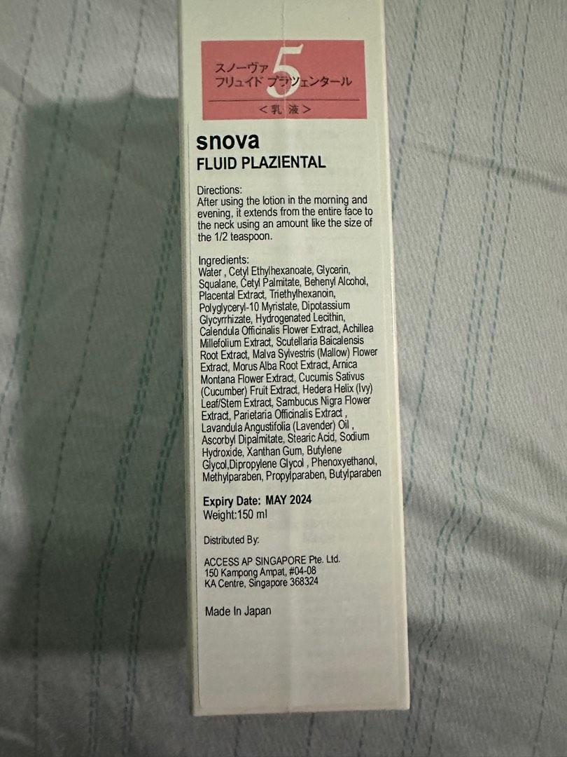 Snova Fluid Plaziental (100% authentic), Beauty & Personal Care, Face ...