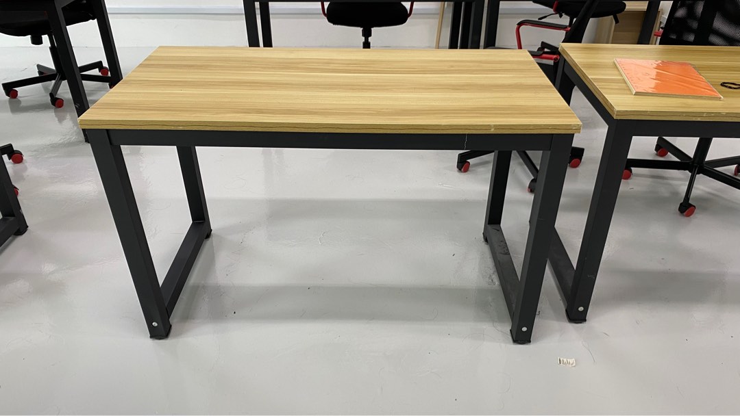 Solid office table, Furniture & Home Living, Furniture, Tables & Sets ...