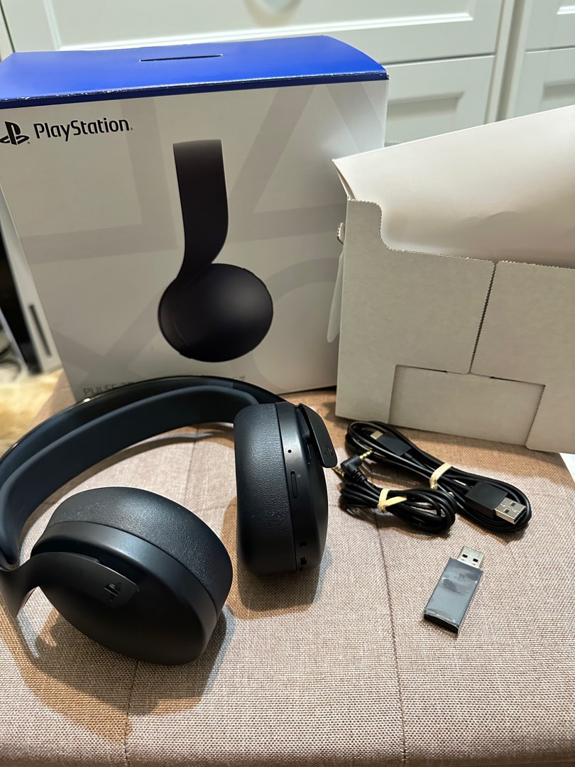Sony Ps5 Pulse 3d無線耳機 二手 黑色 電玩遊戲相關 電玩、電腦遊戲軟體 Playstation在旋轉拍賣