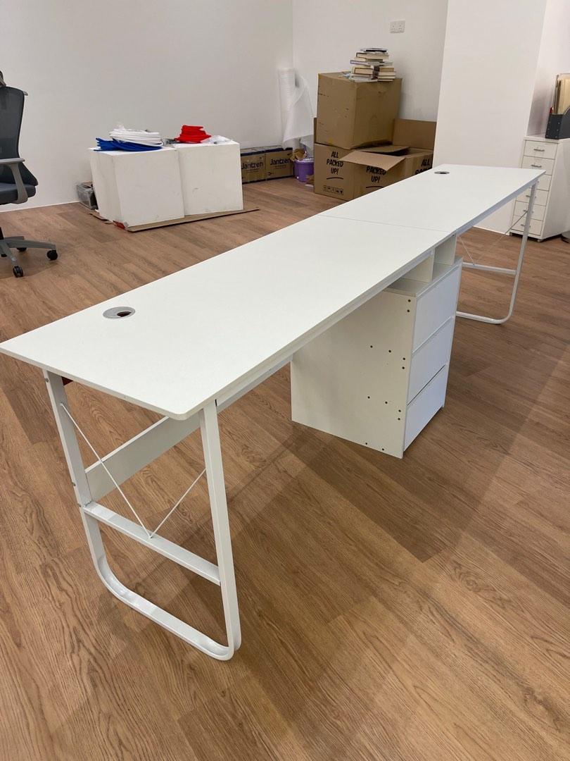 Super Long Study Table 240cm, Furniture & Home Living, Furniture ...