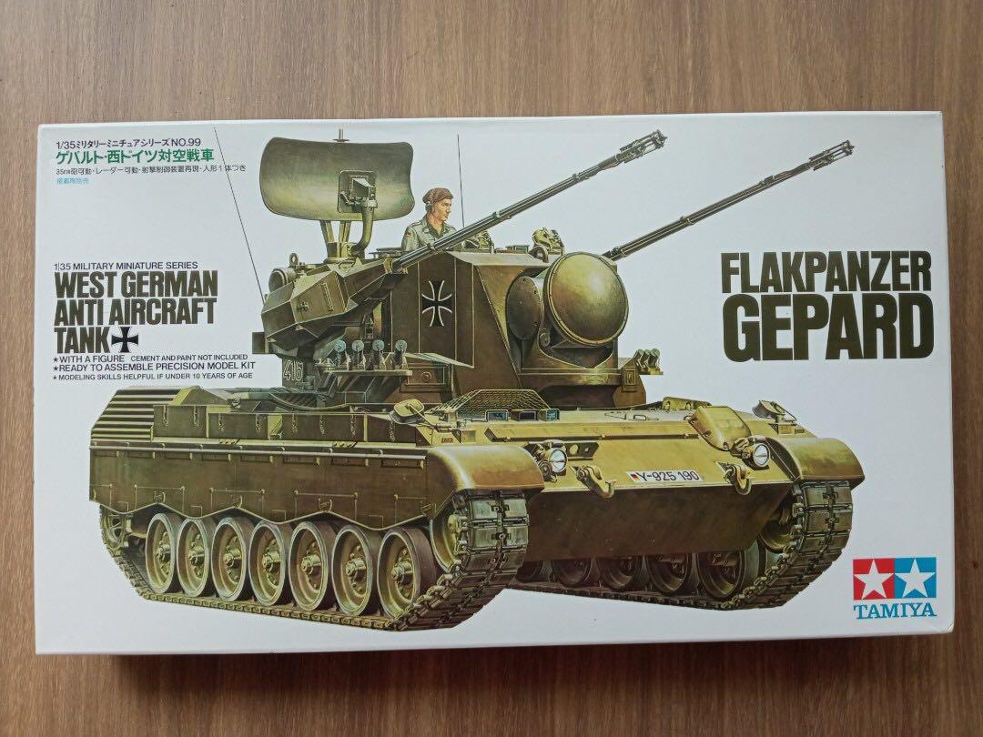 Tamiya Flakpanzer Gepard 1/35 Plastic Model kit, Hobbies & Toys, Toys ...