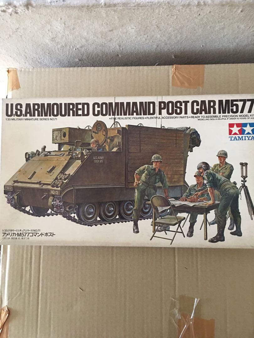 Tamiya M577 Armoured Command Post 1/35 Plastic Scale Model Kit, Hobbies ...
