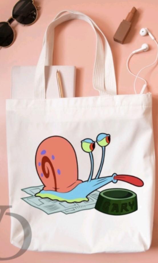 Tas spongebob tas patrick tas squidward tas mr krab tote bag karakter ...