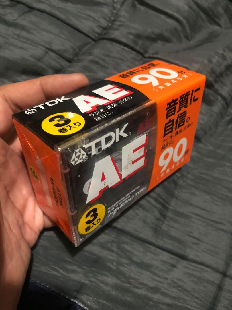 TDK AE-90X3G cassette tape pack, Hobbies & Toys, Music & Media, Music Accessories on Carousell