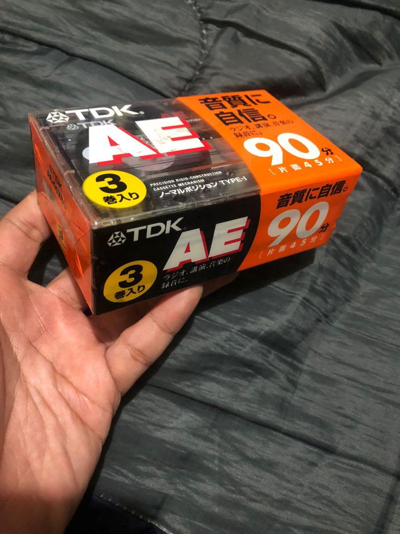 TDK AE-90X3G cassette tape pack, Hobbies & Toys, Music & Media, Music Accessories on Carousell