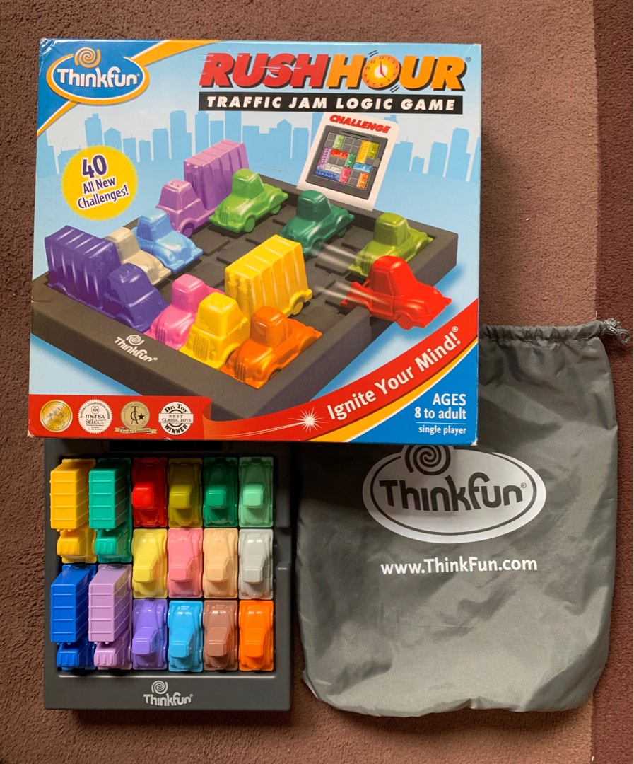 Thinkfun - Rush Hour Traffic Jam Logic Game, Hobbies & Toys, Toys ...