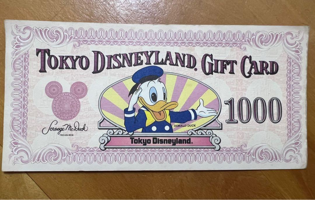 Tokyo Disneyland Gift Card, 興趣及遊戲, 收藏品及紀念品, 錢幣 - Carousell