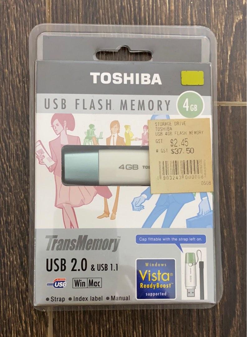 Toshiba USB 4GB Thumbdrive Flash Memory, Computers & Tech, Parts ...