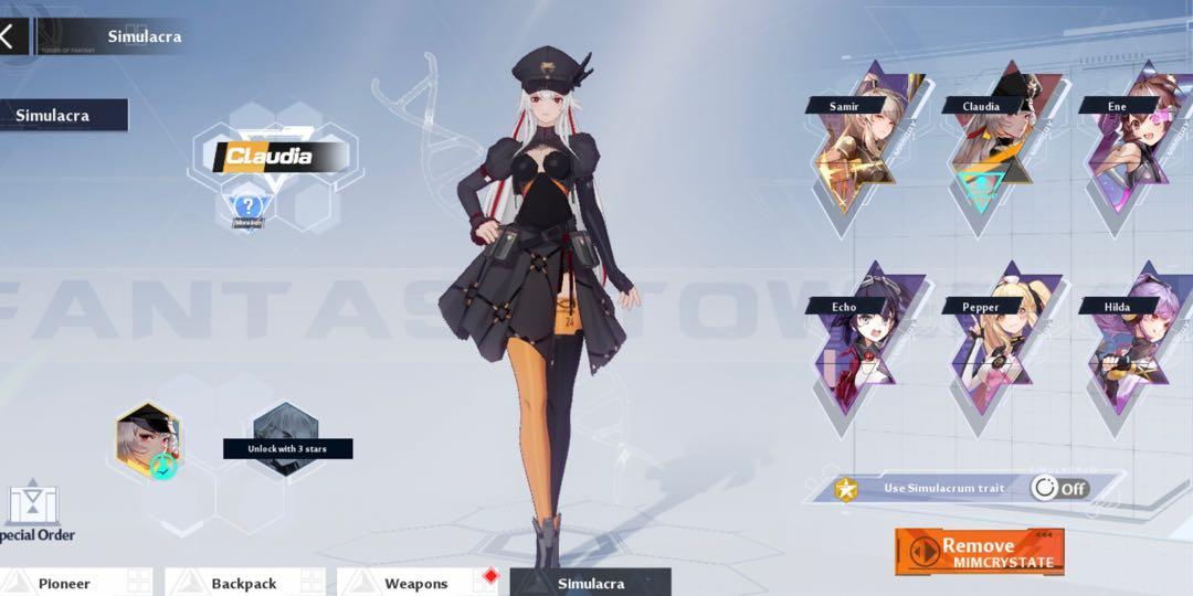 Tower of fantasy tof - Claudia + Samir starter (Aestral Noa server ...