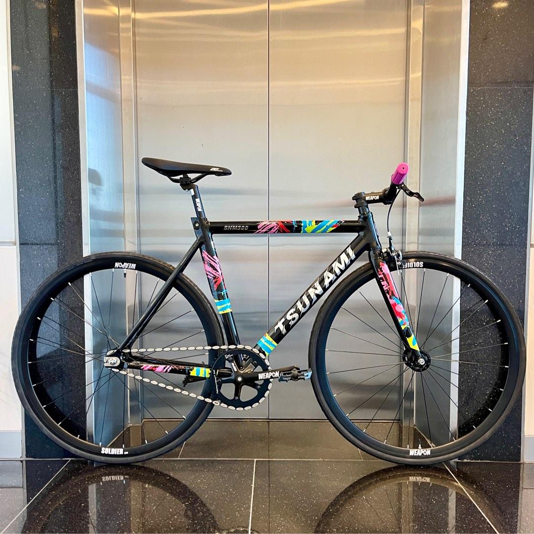 Tsunami SNM 300/ frame set( $430)/complete bike ($730)/size M /L/fixie ...