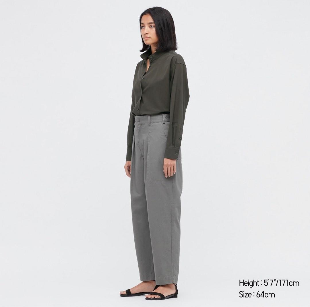 uniqlo u grey baker pants, Women's Fashion, Bottoms, Other Bottoms on Carousell