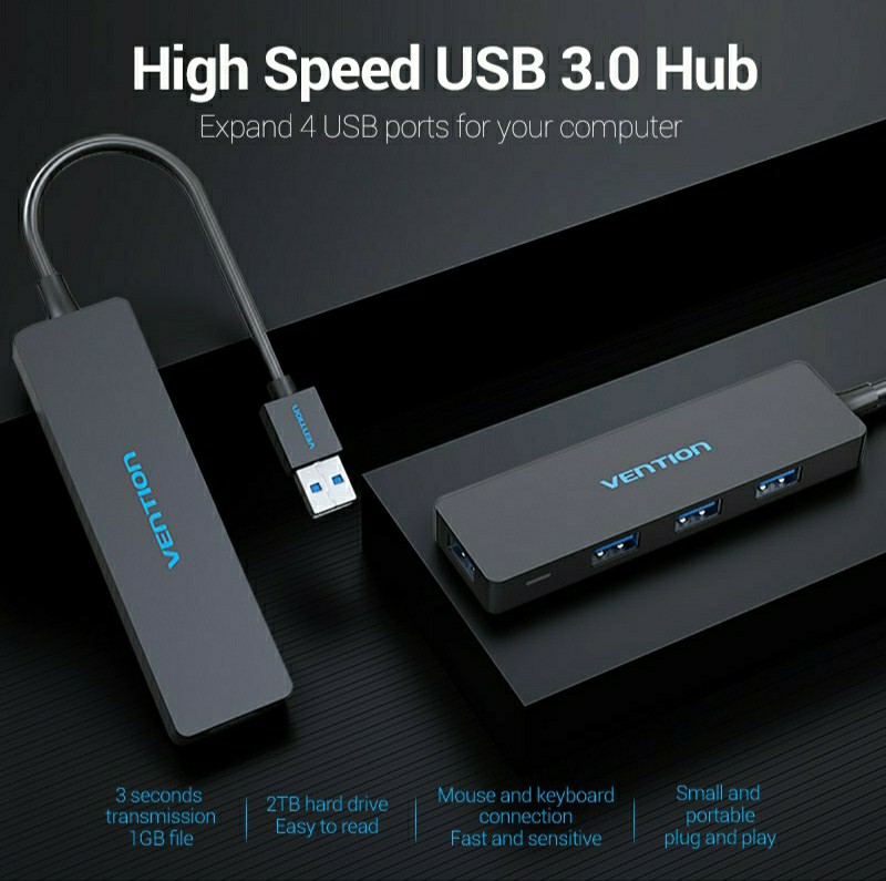 Vention USB 3.0 Hub Multiple Port Splitter, Computers & Tech, Parts ...