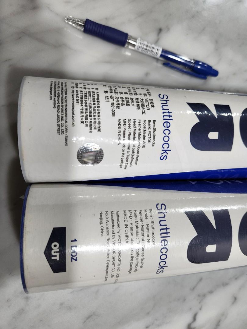 Victor Shuttlecocks New Master Ace, Sports Equipment, Sports & Games ...