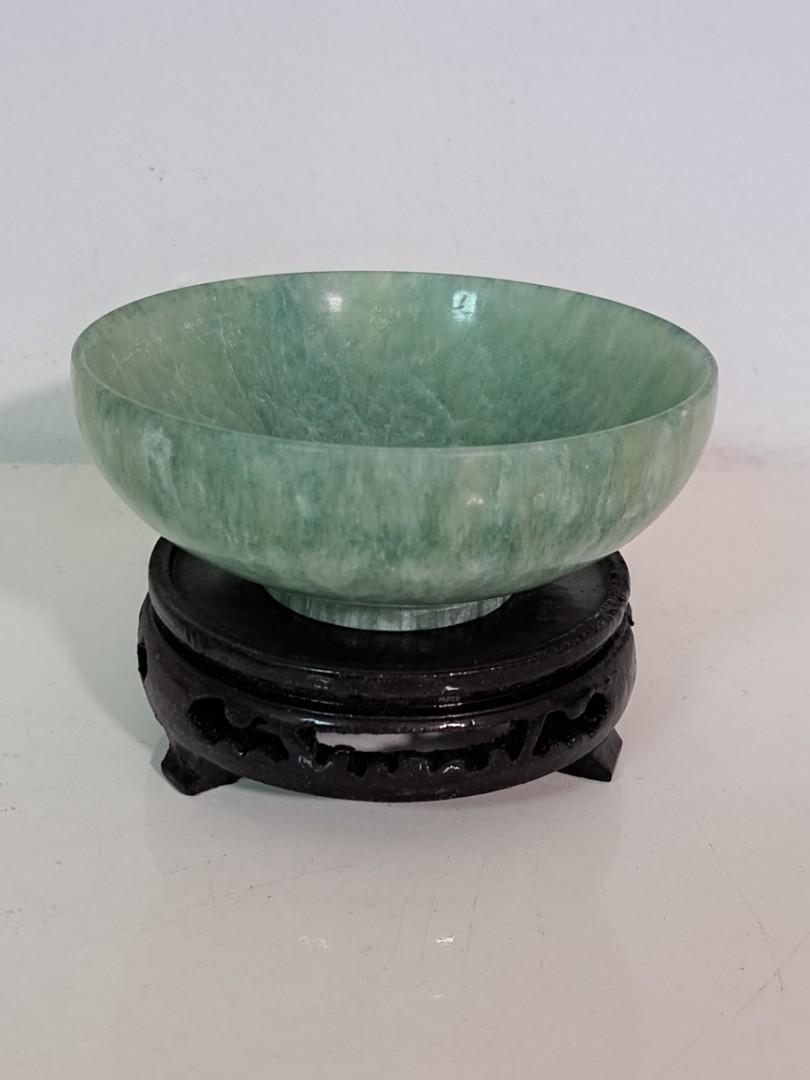 Vintage Jade Bowl, Hobbies & Toys, Memorabilia & Collectibles, Vintage ...