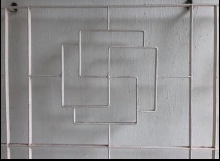 Vintage window frame and grill 1970s, Furniture & Home Living, Outdoor ...