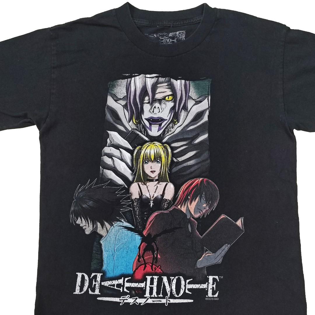 Vintage Y2K Death Note Anime Tee Shirt Grunge, Men's Fashion, Tops ...