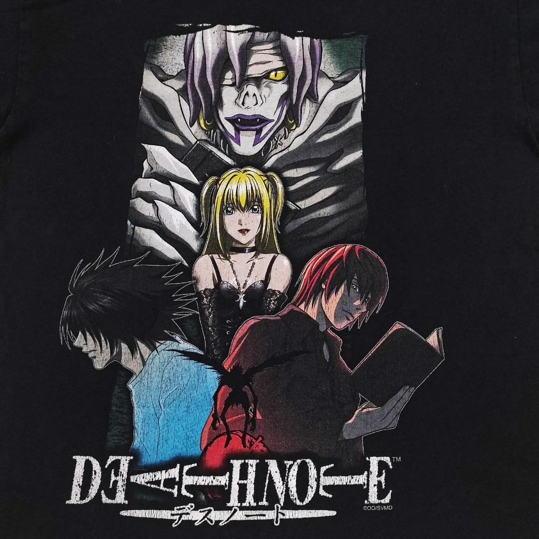 Vintage Y2K Death Note Anime Tee Shirt Grunge, Men's Fashion, Tops ...