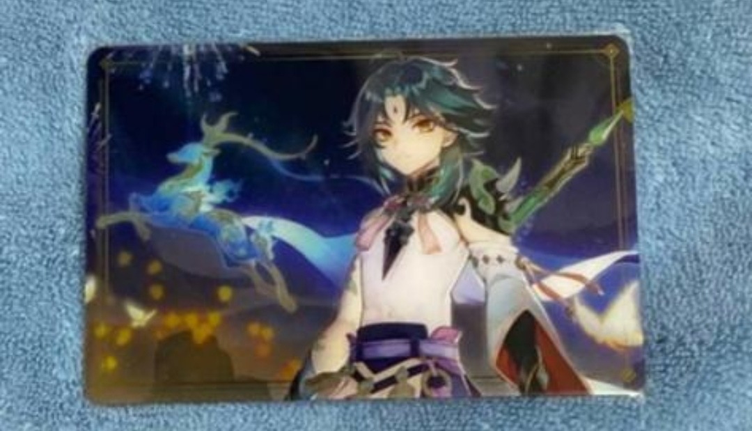 WTS Xiao Genshin metal cards, Hobbies & Toys, Stationery & Craft, Art & Prints on Carousell