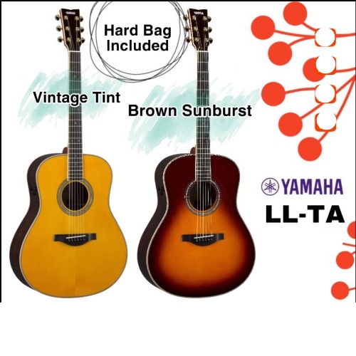 Yamaha LL-TA TransAcoustic Dreadnought Acoustic-Electric Guitar w/Hard ...