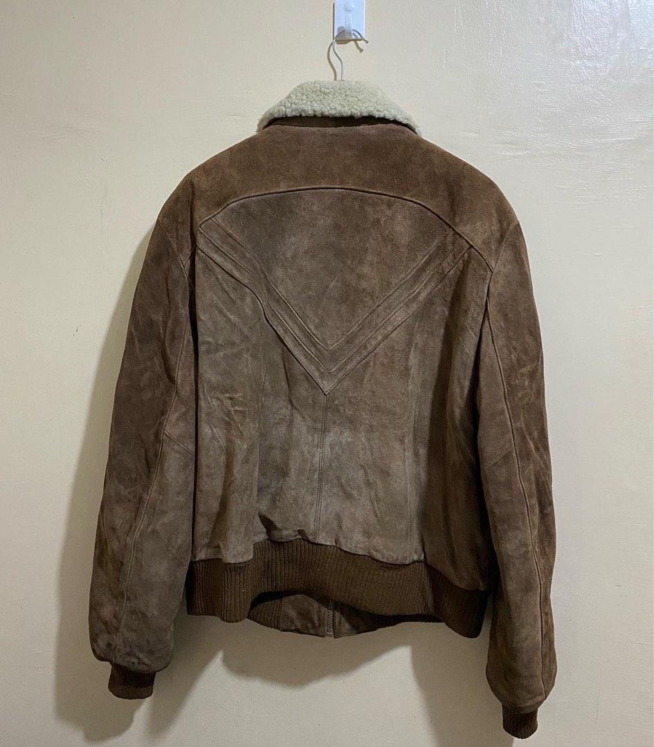 1990s Wilson Suede Sherpa Jacket, Men's Fashion, Coats, Jackets and ...