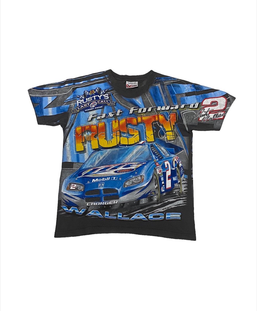 2005 Nascar Aop Rusty Wallace shirt, Men's Fashion, Tops & Sets ...