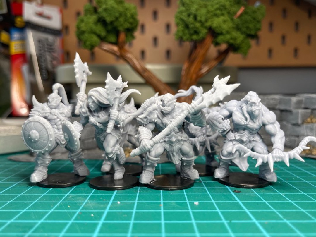 3D Printed Orcs for D&D, Hobbies & Toys, Toys & Games on Carousell