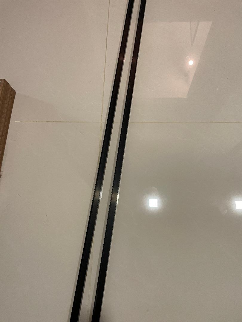 3m Black U-Channel casing strip aluminium glass screen shower trim ...